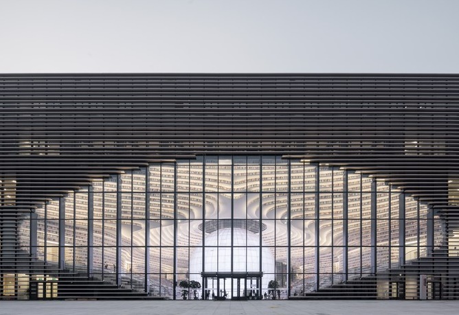 พาไปชม ห องสม ดแห งย คอนาคต ด วยด ไซน ส ดล ำ จนได ช อว าเป นห องสม ด