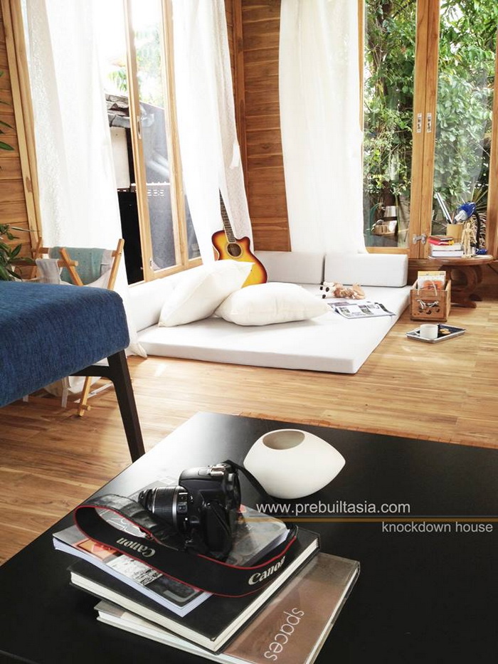 บ้านไม้สักยกพื้น สไตล์โมเดิร์น-คอนเทมโพรารี ผสมผสานความเรียบง่ายทันสมัย เข้ากับกลิ่นอายที่ ...