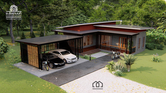 modern loft house with garage by ratchanon (1) – NaiBann – ในบ้าน | คอนเทนต์บ้าน ที่พัก คาเฟ่ ...