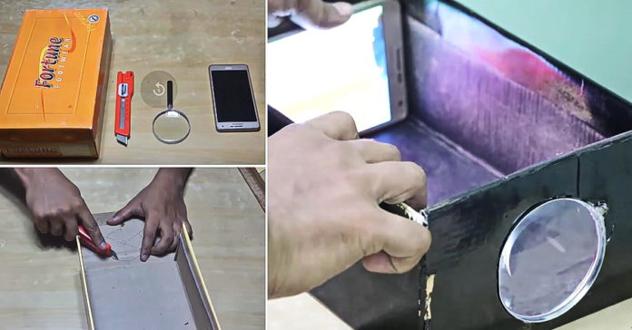 DIY โปรเจคเตอร์ดูหนังสุดประหยัด ทำเองง่ายๆ ด้วย “กล่องรองเท้า” และ “แว่นขยาย” – NaiBann – ในบ้าน ...
