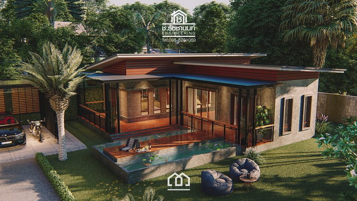 modern loft house with tiny guess house by tm design (3) – NaiBann – ใน ...