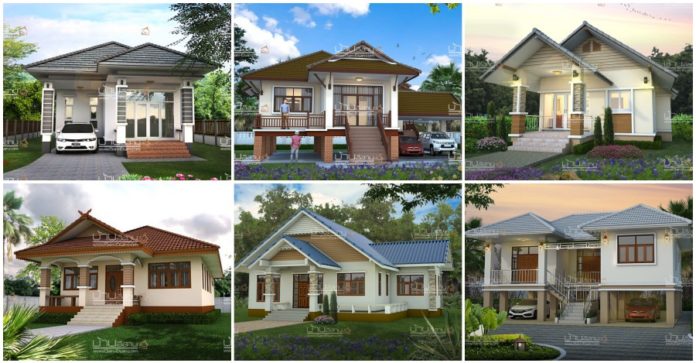 40 ไอเดีย “แบบบ้านทรงหน้าจั่ว – ปั้นหยา” สวยเรียบง่ายสไตล์ไทย ผลงานโดยสถาปนิกมือฉมังจากอีสาน ...