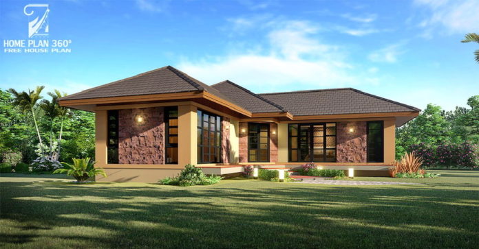 แบบบ้านชั้นเดียวสไตล์โมเดิร์น ดีไซน์เอกลักษณ์ด้วยรูปทรงตัววาย (Y-Shaped ...