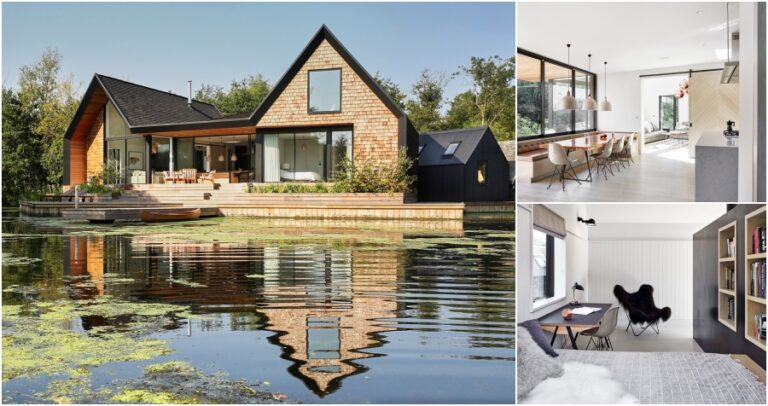 ‘Backwater House’ บ้านไม้ริมน้ำสไตล์นอร์ดิก สัมผัสความสวยงามของธรรมชาติ ...